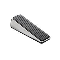 China Modern Zinc Alloy Stainless Steel Door Stopper Windproof Movable Top Door Blocker No-Drill Anti-Collision Limiter for Hotels for sale