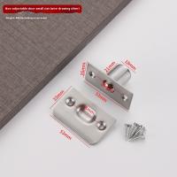 China Modern Adjustable Door Stopper Stainless Steel Top Windproof Positioning Bead Invisible Buckle Spring Wood for Room Living Room for sale