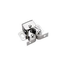 China Old-Style Furniture Cabinet Doors Accessory Small Double-Wheel Spring Bumper Clip Lock Cross-Border Magnetic Metal Accessory for sale