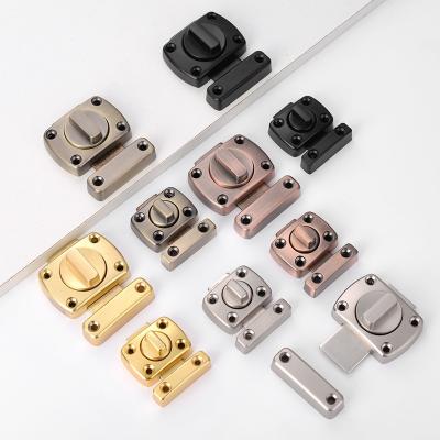 China Modern Style Anti-Theft Zinc Alloy Door Lock Home Hardware Surface-Mounted Door Bolt with Left & Right Rotating Latch for Hotels for sale