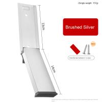 China Modern Stainless Steel Flip Door Stop No-Drill Easy Metal Foot Pedal Screw Windproof Anti-Collision Safety Blocker Durable for sale