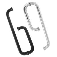 China 304 Stainless Steel Glass Door Handle Modern Design Shower Room and Hotel Bathroom Sliding Door Handle for Window Use for sale