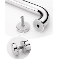 China 304 Stainless Steel Glass Door Handle Modern Design Shower Room and Hotel Bathroom Sliding Door Handle for Window Use for sale