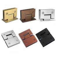 China Customizable Heavy-Duty Brass Stainless Steel Glass Shower Hinge Soft Close Wall Mount Bathroom Door Pivot Window Modern Design for sale