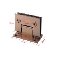 China 180 Degree Wall-to-Glass Hinges Modern Stainless Steel 4mm Thick 5-Year Warranty Easy Installation Shower Room Door Hinges for sale