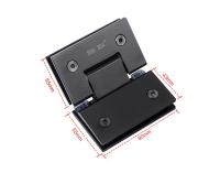 China 180 Degree Wall-to-Glass Hinges Modern Stainless Steel 4mm Thick 5-Year Warranty Easy Installation Shower Room Door Hinges for sale
