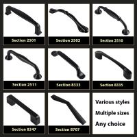 China Modern Simple European American Style Alloy Cabinet Door Handle Black Single Hole Drawer Knob Kitchen Bedroom Hotel Small for sale