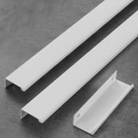 China Nordic Style Modern Extra Long Concealed Invisible Wardrobe Door Handle White Gray Aluminum Alloy Durable Living Room No for sale