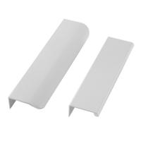 China Nordic Style Modern Extra Long Concealed Invisible Wardrobe Door Handle White Gray Aluminum Alloy Durable Living Room No for sale