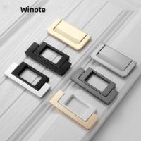 China Modern Minimalist Gold Handle Black Extended Durable Cabinet Kitchen Bedroom Hotel Aluminum Alloy Zinc Knob Wardrobe Drawer for sale