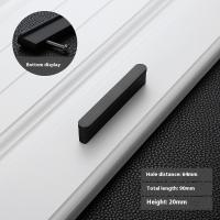China T-shaped Head Aluminum Alloy Durable Solid Handle Black Gold Modern Living Room Cabinet and Wardrobe Door Handle for sale