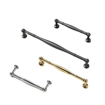 China Modern Minimalist Nordic Gold Cabinet Door Drawer Wardrobe Handle Durable Light Luxury Solid Brass Single Hole Living Room for sale