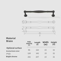 China Modern Minimalist Nordic Gold Cabinet Door Drawer Wardrobe Handle Durable Light Luxury Solid Brass Single Hole Living Room for sale