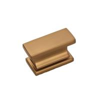 China Nordic Gold Modern Simple Long Single Hole Solid Zinc Cabinet Door Knob Brass Material Living Room Wardrobe Drawer Handle for sale