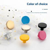 China Modern Durable Zinc Single Hole Zamak Drawer Handle Children Colorful Cartoon Wardrobe Cabinet Door for Living Room for sale