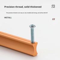 China Modern Simple Durable Gold-Colored Aluminum Alloy I-Shaped 16mm Furniture Knobs for Cabinet Wardrobe Drawer in Living Room for sale