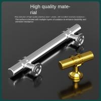China Factory Direct Stainless Steel Black Long Handle Modern Simple Kitchen Bathroom Dining Cabinet Door Handles Furniture Hardware for sale