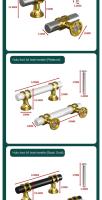China Factory Direct Customizable Contemporary Stainless Steel Furniture Hardware Handle Knob Push-Pull for Kitchen Drawer Dresser for sale