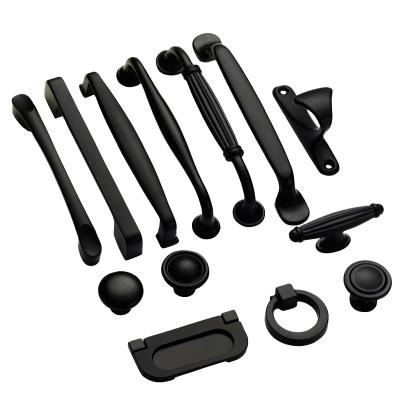 China Aluminum Alloy CNC Machined Eco-Friendly Antirust Kitchen Cabinet Pulls Wardrobe Handles Drawer Knobs for Dresser & Closet Use for sale