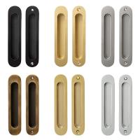 China Hot Sale Solid Stainless Steel Concealed Sliding Door Handle Modern Design Durable Eco-Friendly Kitchen Entry Cabinet Dresser for sale