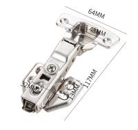 China Modern Design Mute Aircraft Door Hinge Stainless Steel 304 Damping Buffer Cabinet Closet Hydraulic Hinge for sale