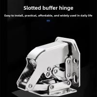 China Modern Design Stainless Steel Soft Closing No-Slot Cabinet Door Hardware Set No-Drill Wardrobe Hinge Spring Complete Toggle 35mm for sale