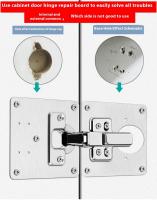 China Modern 35mm Diameter Stainless Steel Cabinet Door Hinge Repair Artifact Side Plate for Bathroom Kitchen Factory Direct for for sale