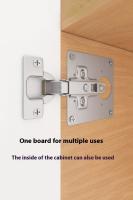 China Modern 35mm Diameter Stainless Steel Cabinet Door Hinge Repair Artifact Side Plate for Bathroom Kitchen Factory Direct for for sale