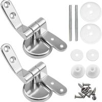 China Modern Hotel-Grade Zinc Alloy Adjustable Height Toilet Seat Hinge 180 Opening Angle Weighted Screws Bathroom Kitchen Workshop for sale