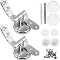China Modern Hotel-Grade Zinc Alloy Adjustable Height Toilet Seat Hinge 180 Opening Angle Weighted Screws Bathroom Kitchen Workshop for sale