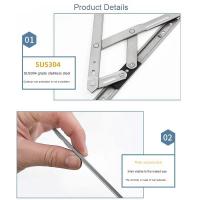 China Modern 304 Stainless Steel Four-Link Wind Support Casement Windows Bracket Rod Broken Bridge Aluminum Door Limiter Window Hinges for sale
