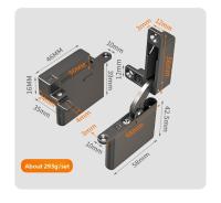 China Modern 3D Adjustable Concealed Cross Hinges Zinc Alloy Steel Sheet Silent Durable Hydraulic Hinge Furniture Wood Cabinet Door for sale