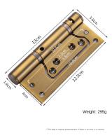 China Adjustable Contemporary Modern Soft Close Stainless Steel Satin Finish 3mm Thickness 8 Hole Self-Closing Door Hinge 180 Degrees for sale