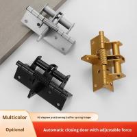 China Iron Automatic Door Closing Spring Hinge 90 Degree Positioning Door Closer Wooden Door Model 03 2.5mm Thickness Xiongfeng Modern for sale