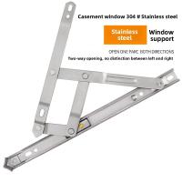 China 304 Stainless Steel Modern Simple Sliding Support Casement Window Hinge Outward Opening 3mm Thick Xiongfeng XF-CG010 Windproof for sale