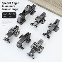China Modern Steel Frame Glass Door Hinge with 90 Opening Angle Soft Closing Hydraulic Damping for Cabinet & Closet Doors Hotel Use for sale
