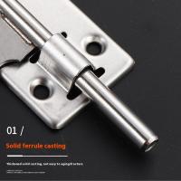 China Modern Two-Way Anti-Theft Stainless Steel Latch Lock for Indoor/Outdoor Wooden Doors Thickened Bolt for Plastic Windows Left for sale