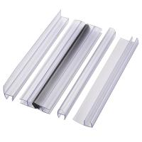China Modern Style PVC Magnetic Silicone Strip for Shower Room Durable Bathroom Glass Door Water Barrier Anti-Collision Screw for sale