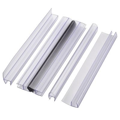 China Modern Style PVC Magnetic Silicone Strip for Shower Room Durable Bathroom Glass Door Water Barrier Anti-Collision Screw for sale