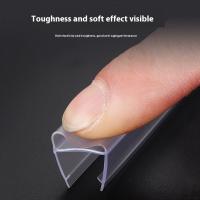 China Modern Style PVC Magnetic Silicone Strip for Shower Room Durable Bathroom Glass Door Water Barrier Anti-Collision Screw for sale