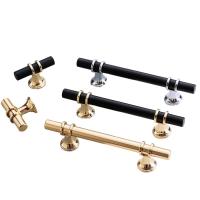 China Modern Nordic Stainless Steel Cabinet Door Gold Handle Free Sample Zinc Alloy for American Wardrobe Furniture Kitchen Drawer for sale
