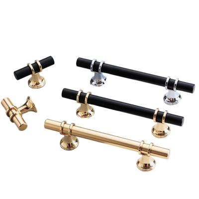 China Modern Nordic Stainless Steel Cabinet Door Gold Handle Free Sample Zinc Alloy for American Wardrobe Furniture Kitchen Drawer for sale