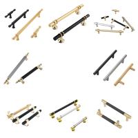 China Modern Nordic Stainless Steel Cabinet Door Gold Handle Free Sample Zinc Alloy for American Wardrobe Furniture Kitchen Drawer for sale