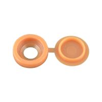 China Modern Three-in-One Concealment Protective Cap for Furniture Wardrobe Self-Tapping Plastic Integrated Cover Furniture Hardware for sale
