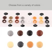 China Modern Three-in-One Concealment Protective Cap for Furniture Wardrobe Self-Tapping Plastic Integrated Cover Furniture Hardware for sale