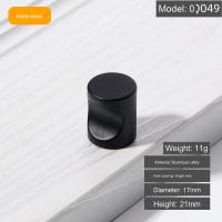 China Light Luxury Nordic Single Hole Door Handle Classic Modern American Gold Black Aluminum Alloy for Living Room Cabinets Closet for sale
