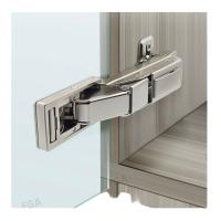 China Modern Design Frameless Glass Door Mirror Cabinet Hinge 110 Degree Hydraulic Iron Soft Closing for Bedroom Furniture for sale
