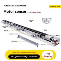 China Modern Design Heavy-Duty Automatic Anti-Pinch Safety Glass Electric Sliding Door Controller Brushless Motor Aluminum Alloy 100kg for sale