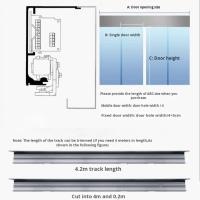 China Modern Design Heavy-Duty Automatic Anti-Pinch Safety Glass Electric Sliding Door Controller Brushless Motor Aluminum Alloy 100kg for sale