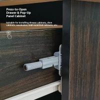 China Modern Design Self-Bounce Handle Heavy Pressure Aluminum Alloy Cabinet Drawer Invisible Wardrobe Door Made China Factory Direct for sale
